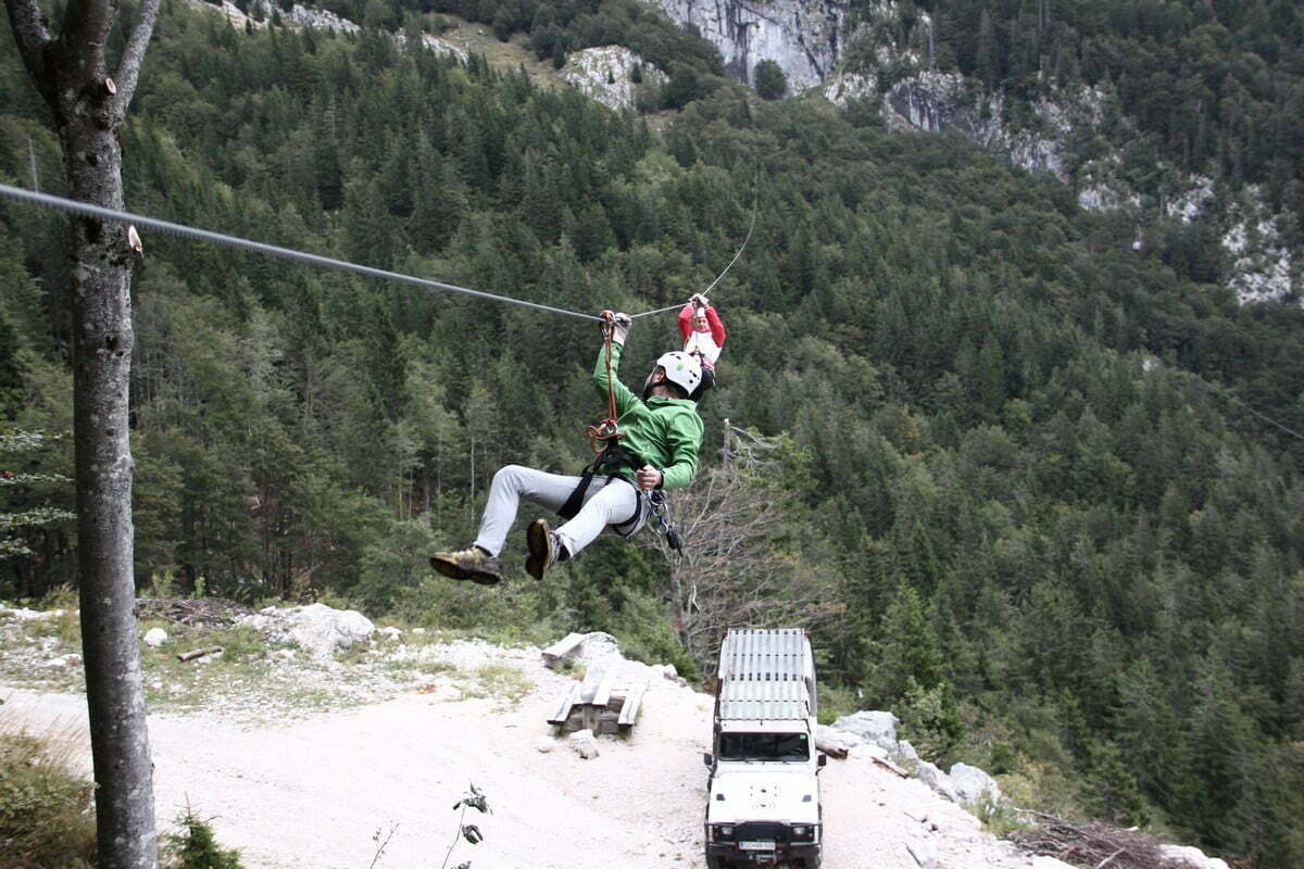Zip Line - Soča Splash Bovec - flying fox Bovec